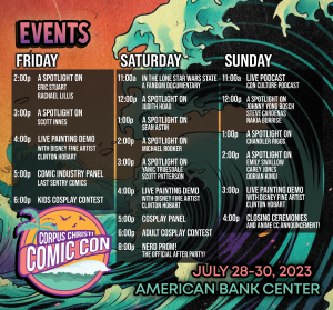 Schedule - Corpus Christi Comic Con